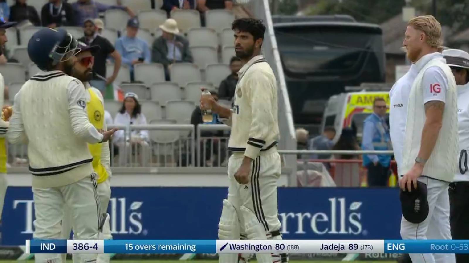 Drama at Old Trafford after Ben Stokes offers a draw to Ravindra Jadeja ...