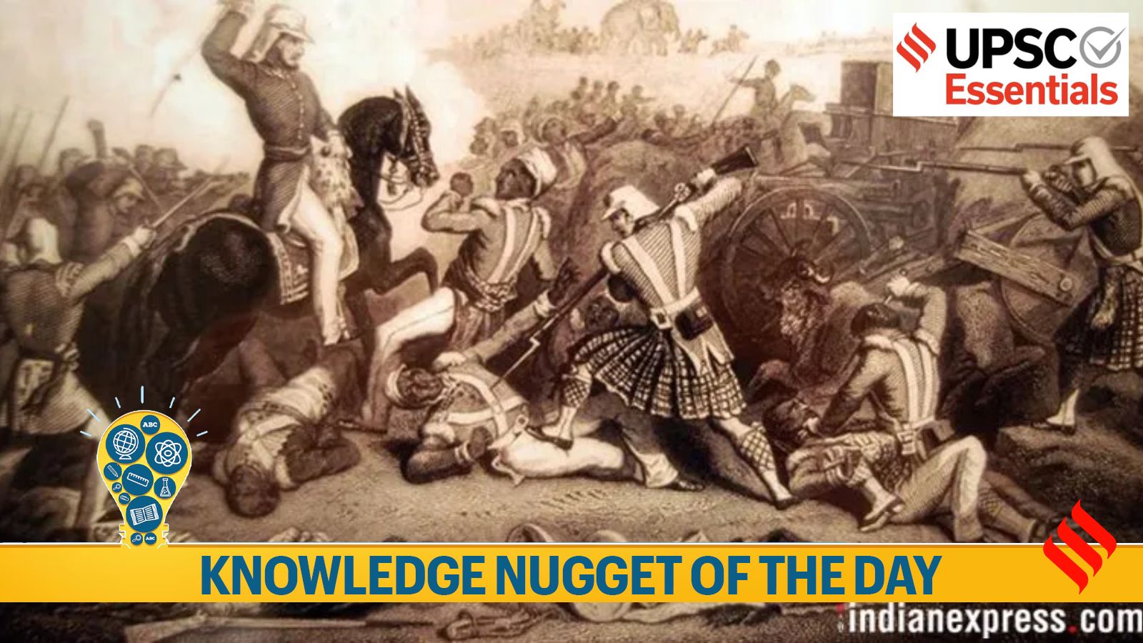 UPSC History Current Affairs | Mangal Pandey role in 1857 revolt