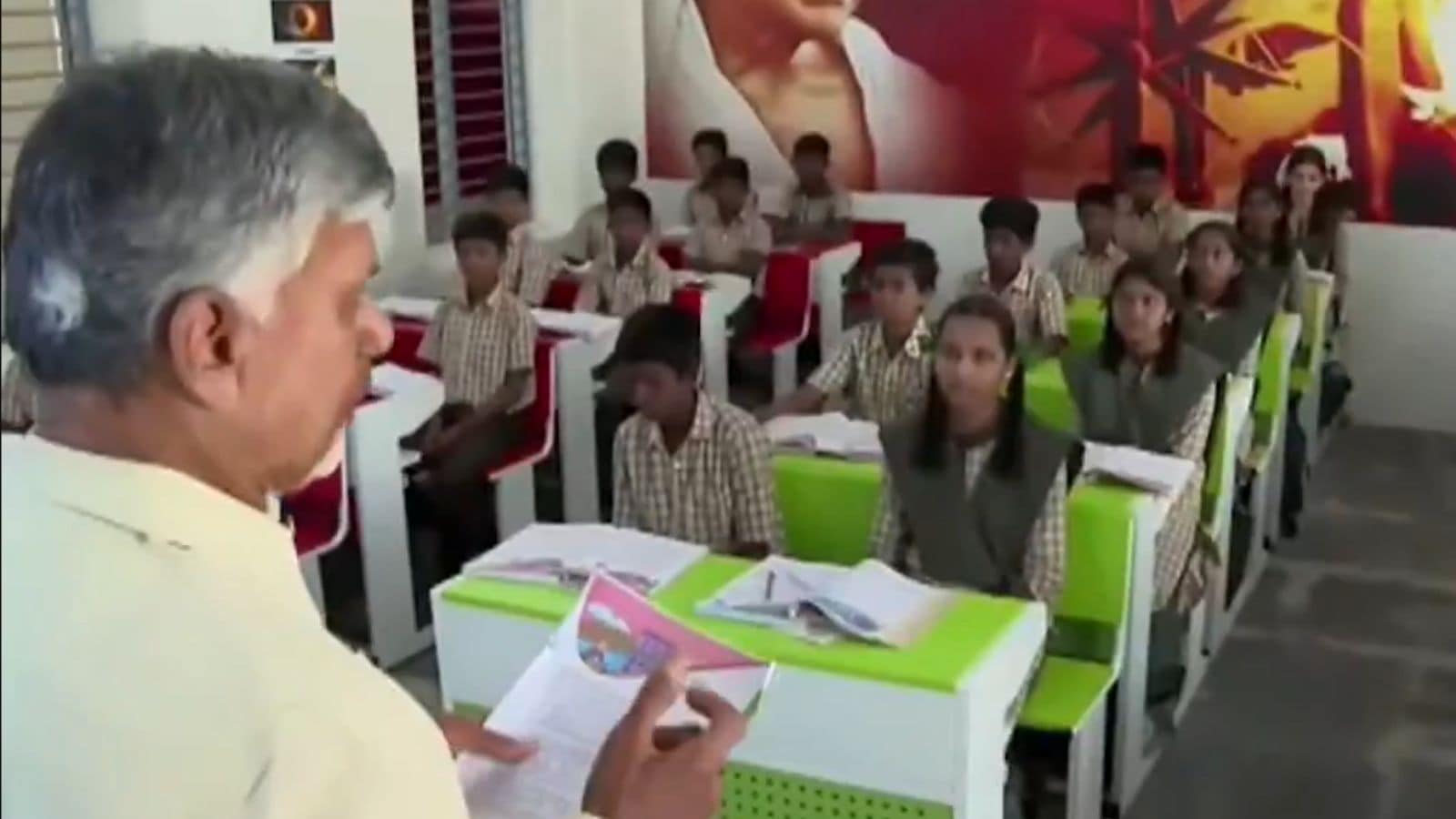 CM Chandrababu Naidu dons teacher’s hat as 1.5 crore Andhra parents ...