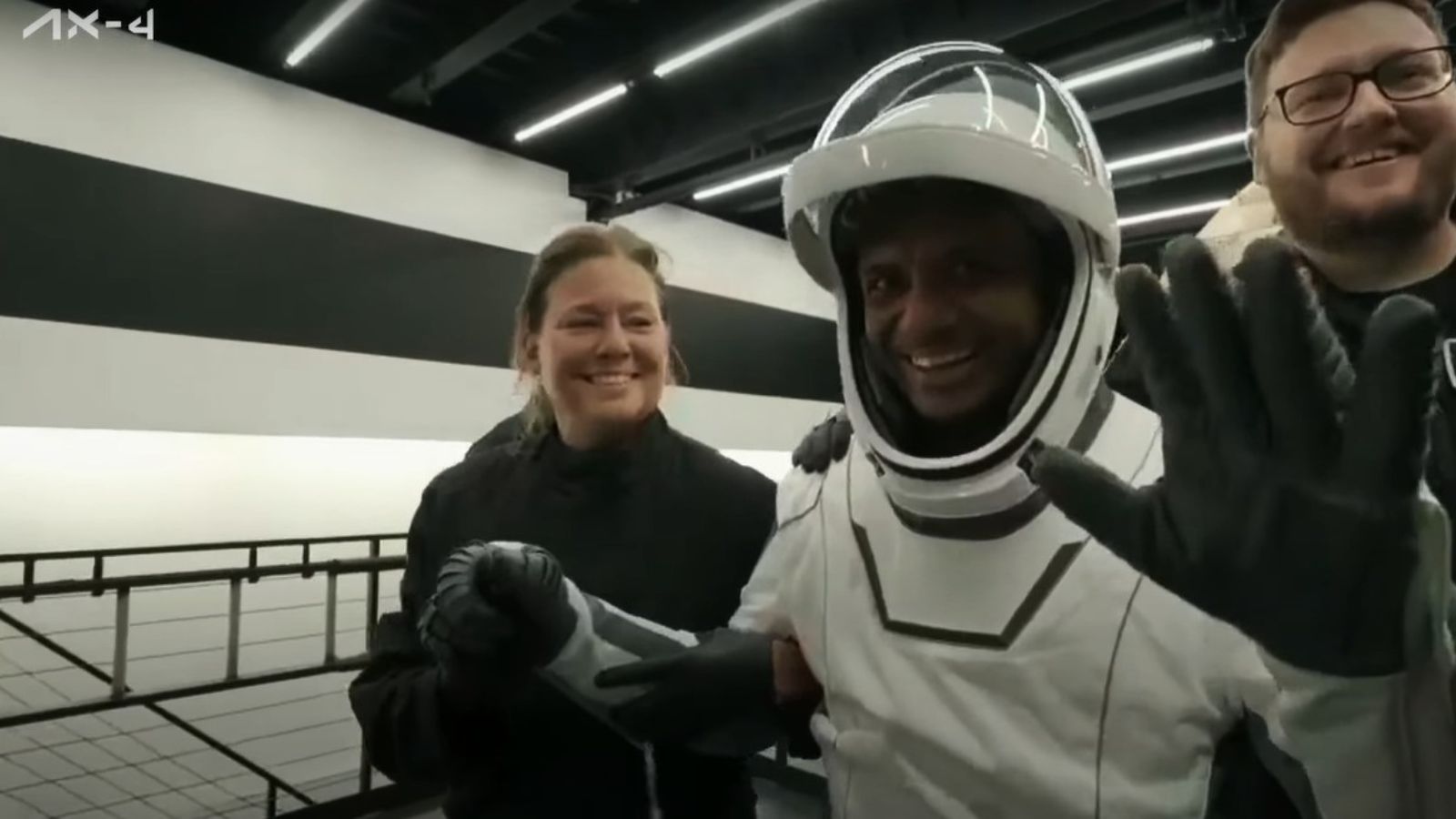 Watch: Shubhanshu Shukla smiles, waves after returning to Earth from 18 ...
