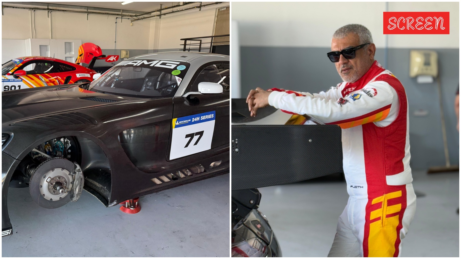 Ajith Kumar poses with his new Mercedes-AMG GT3 racing car and you will ...