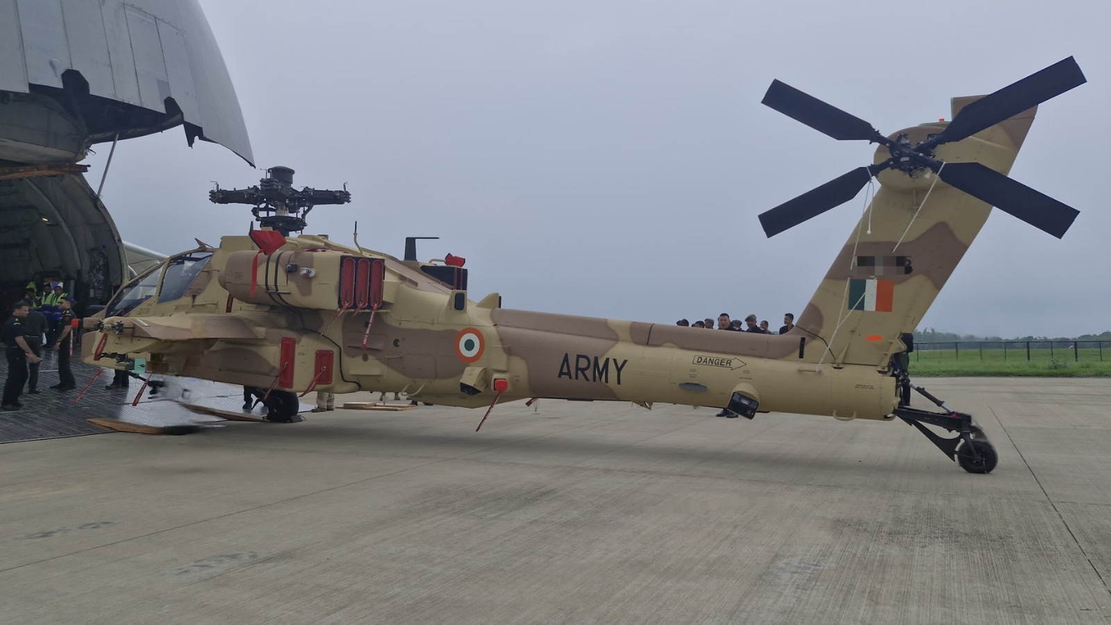 Indian Army receives three Apache helicopters from Boeing