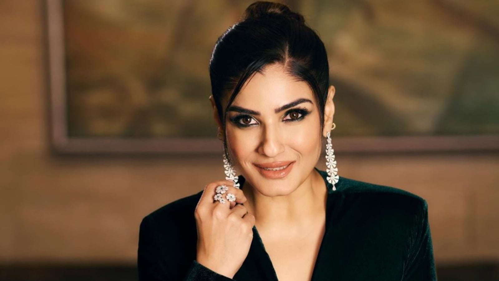Why did Raveena Tandon turn vegetarian?