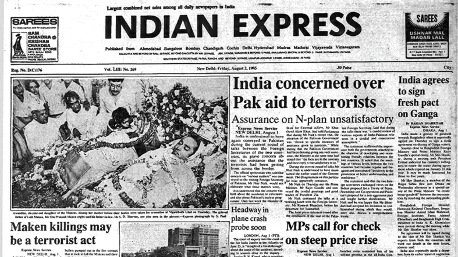 August 2, 1985, Forty Years Ago: Who Killed Makens | The Indian Express