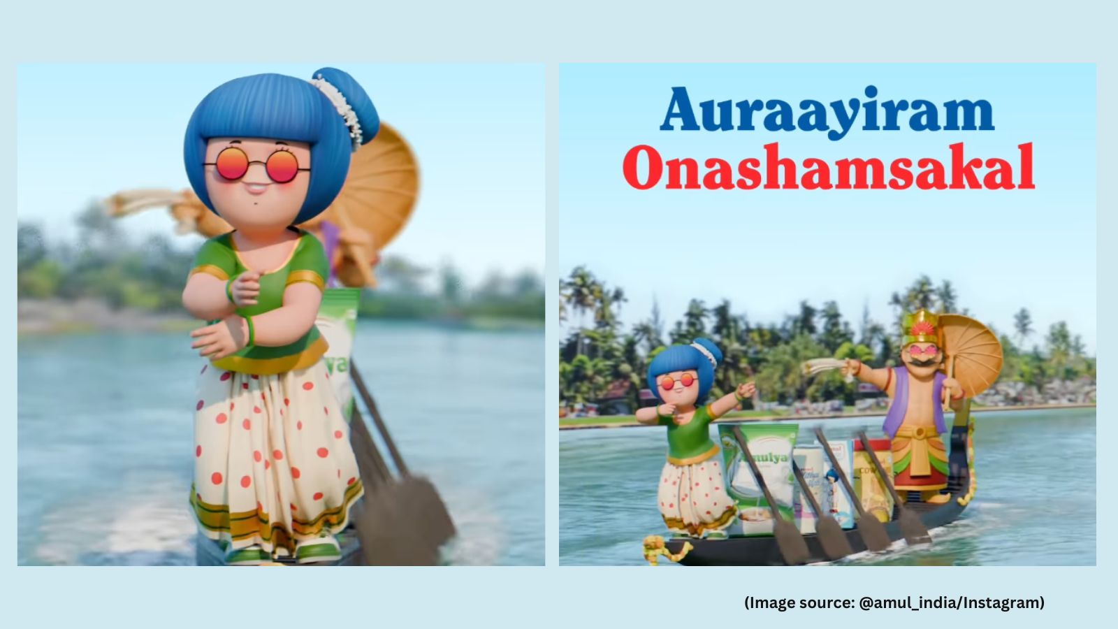 ‘Winner of the trend’: Amul’s iconic blue-haired girl taps into ‘aura ...