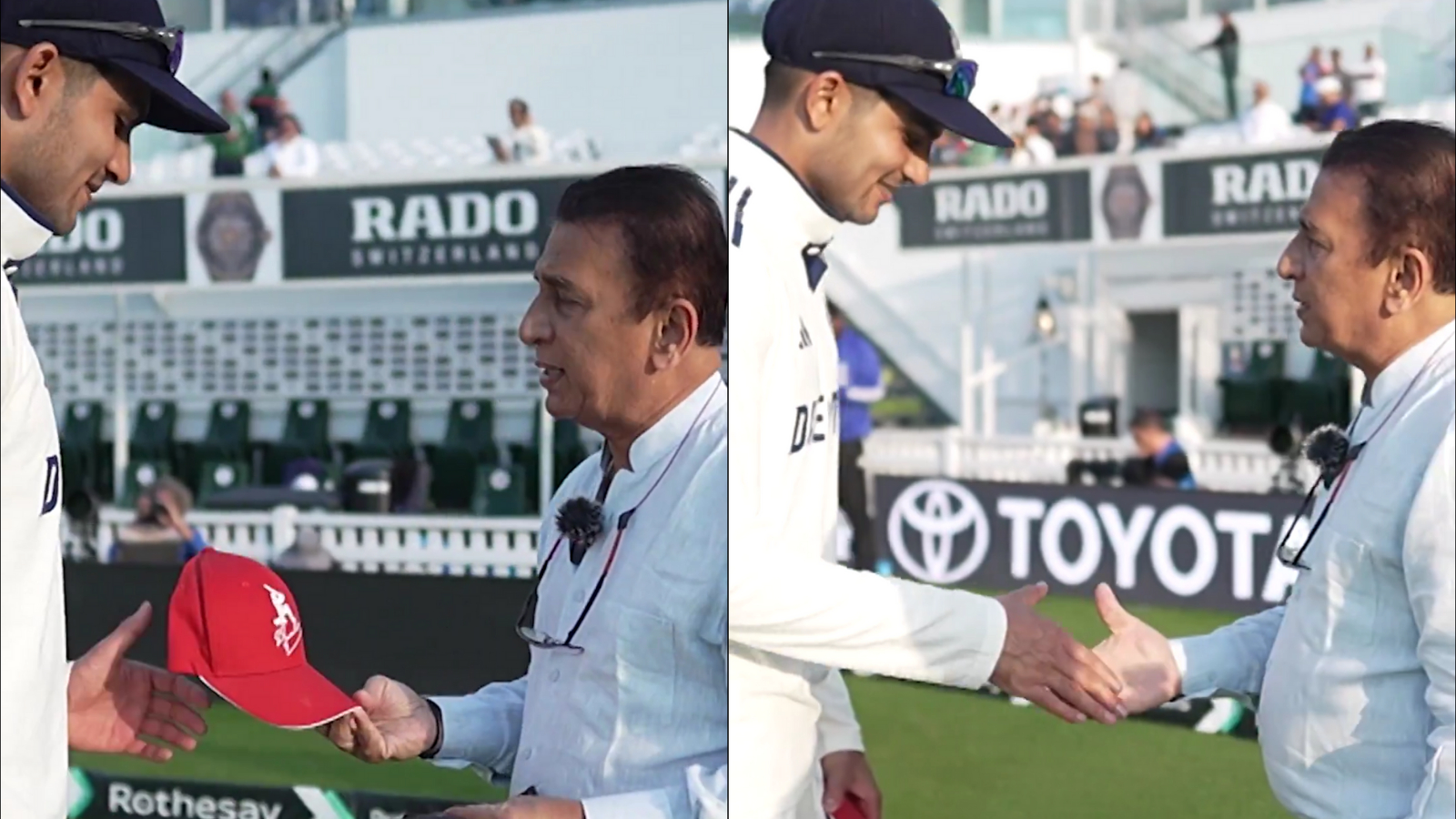 WATCH: Sunil Gavaskar presents Shubman Gill with signed cap & shirt in ...