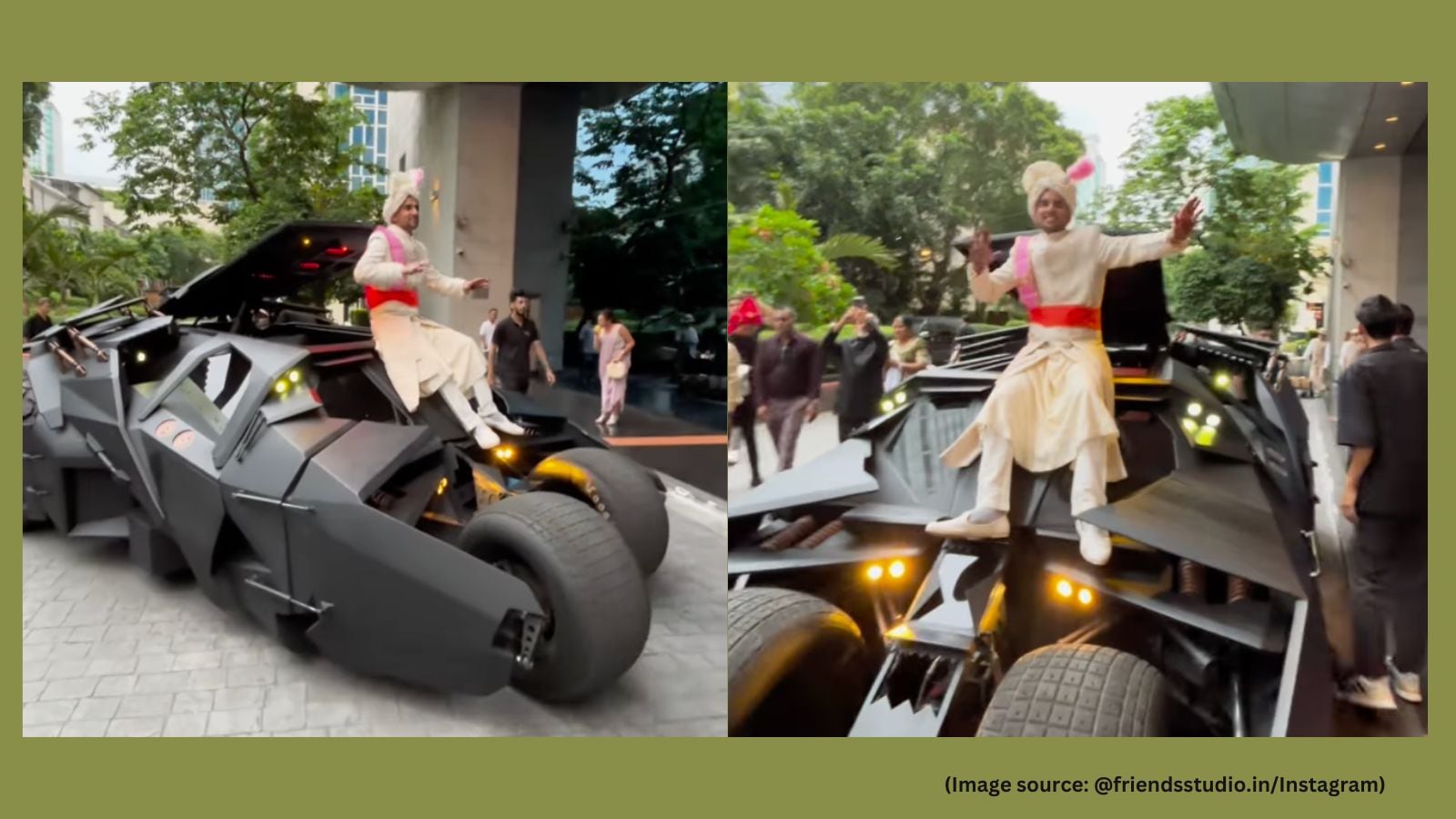‘Waste of money’: Indian groom arrives at baraat in a Batmobile, video ...