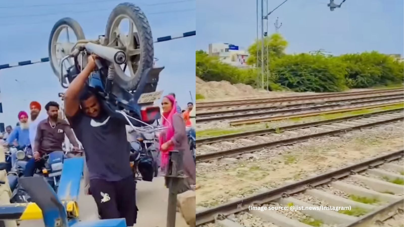 ‘Men lives are sad’: man lifts 112-kg bike on shoulders to avoid ...