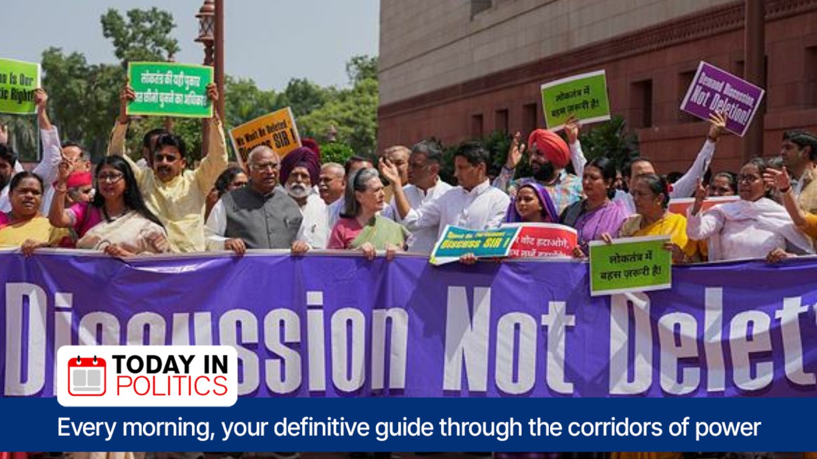 Today in Politics: INDIA bloc parties to march to EC office in protest ...