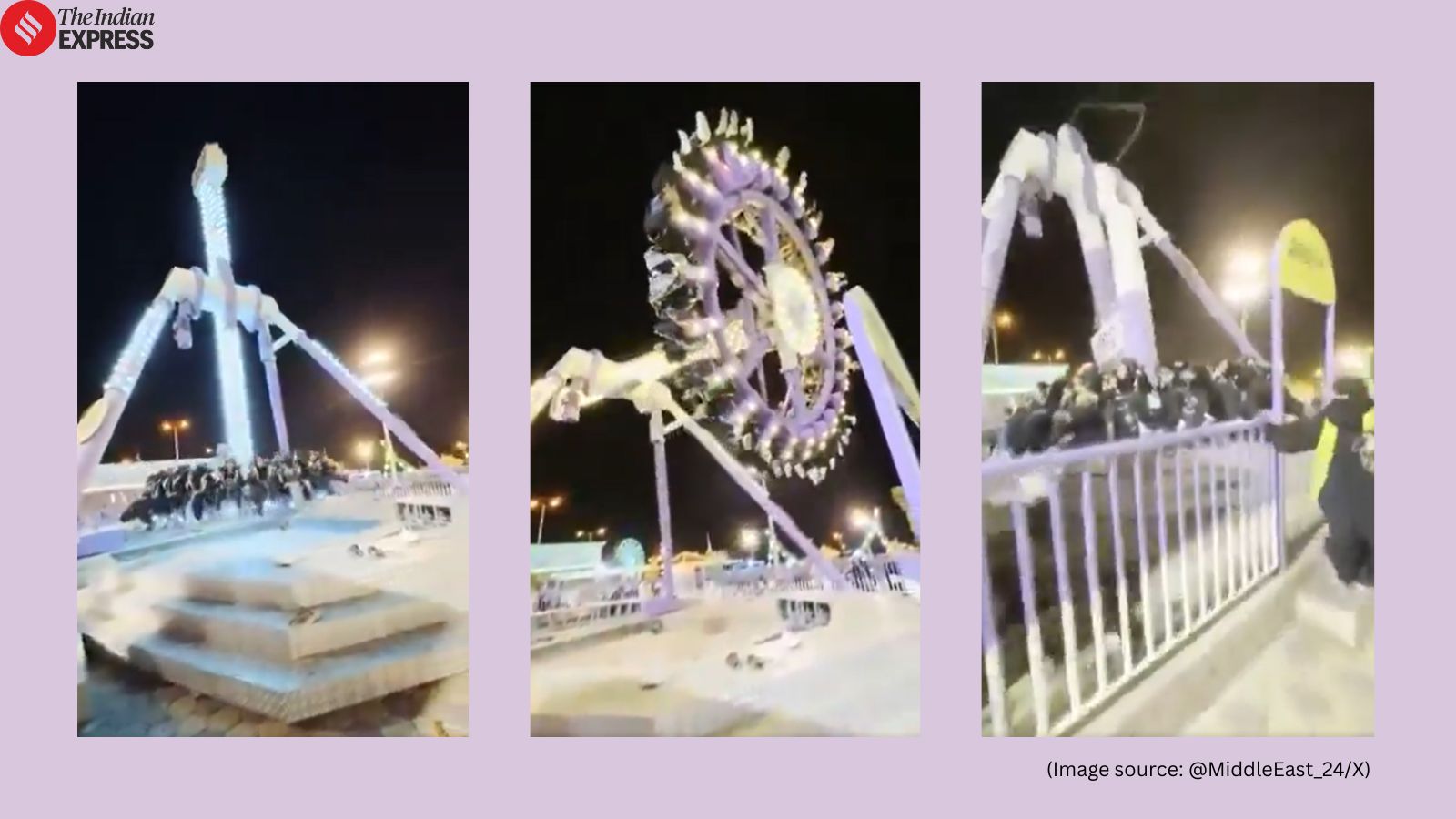 Pendulum ride snaps mid-air at Saudi Arabia’s amusement park, injures ...