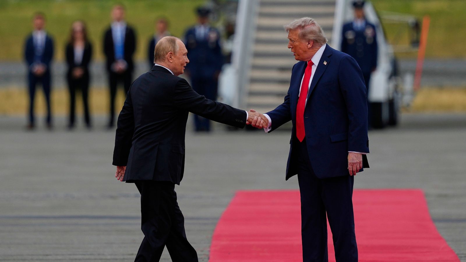 Historic handshake, warm smiles and a ride together in ‘The Beast’: What happened when Trump met ...
