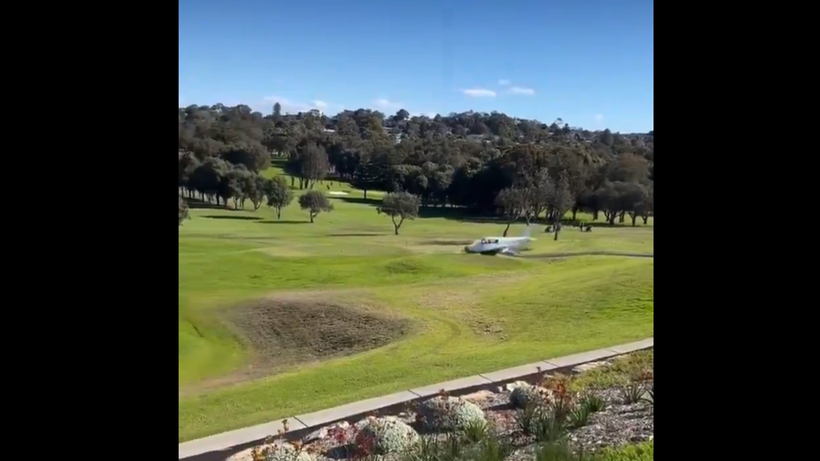 WATCH: Small plane, with 2 on board, crash lands on Australian golf ...