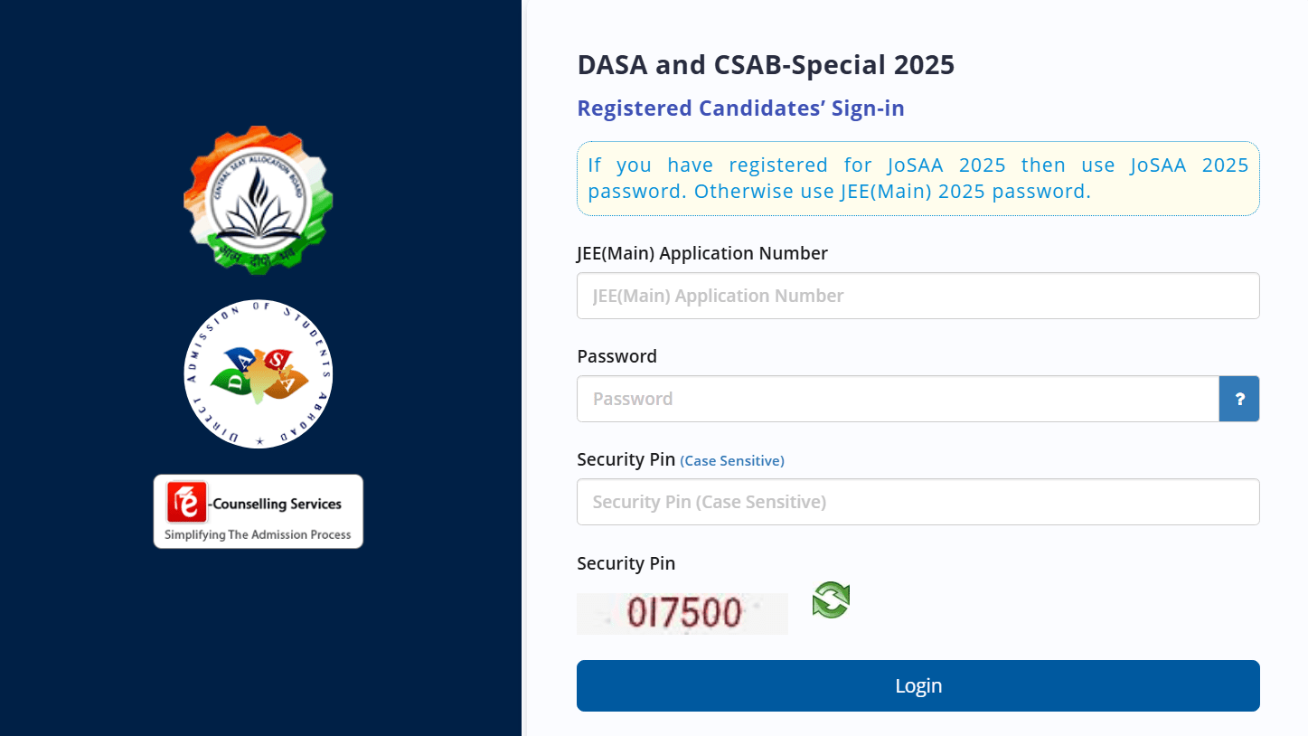 CSAB-Special, DASA 2025 Round 1 Seat Allotment Released: Check ...