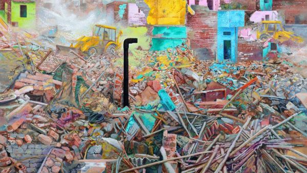 Rubble to canvas: How artist Paribartana Mohanty brings to life Delhi’s ...