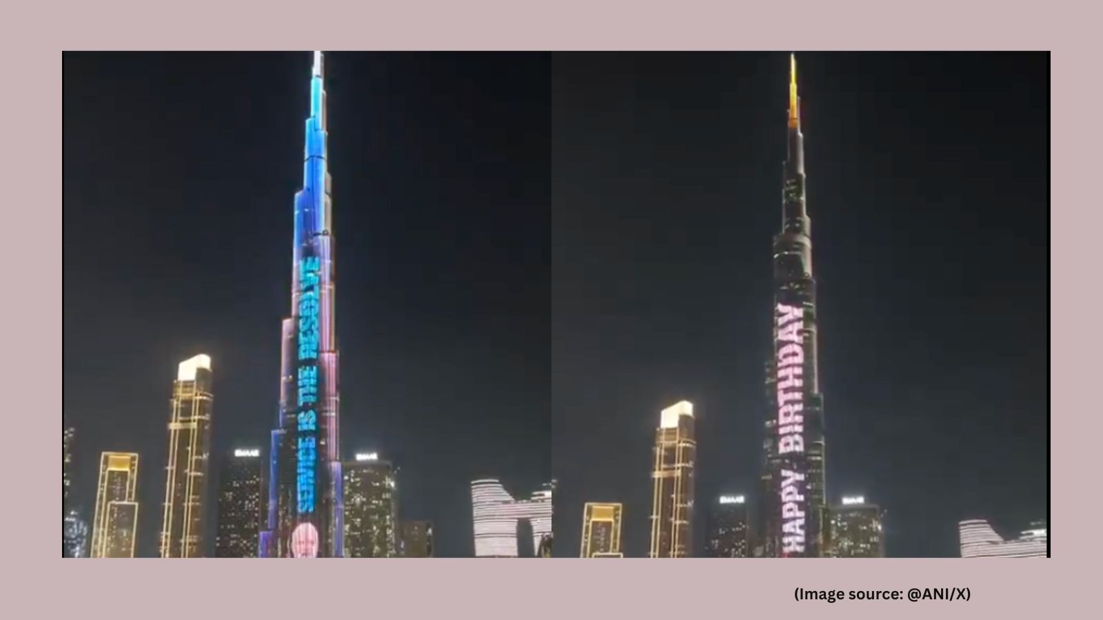 Watch: Dubai’s Burj Khalifa illuminates to wish PM Narendra Modi on his ...