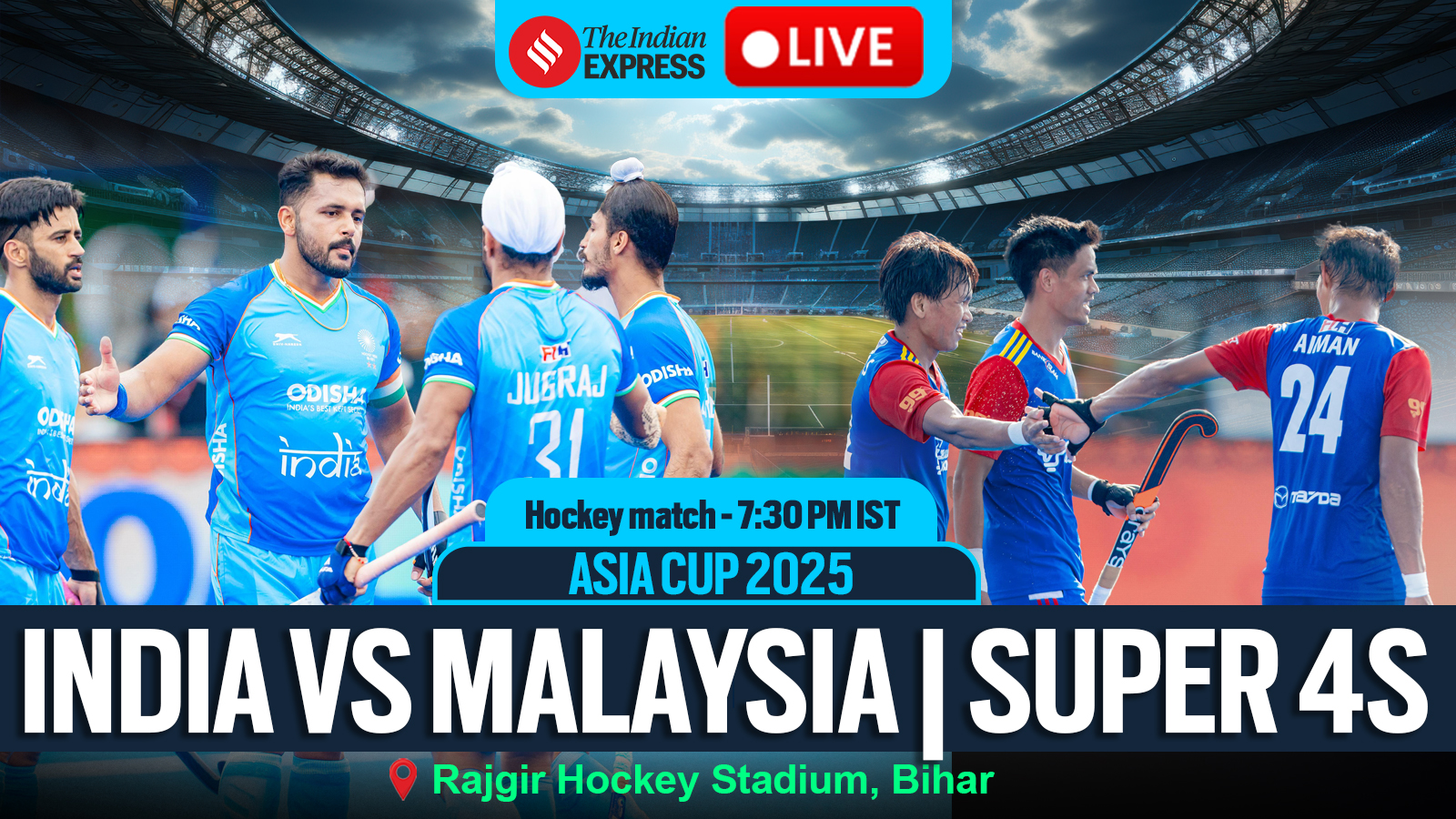 India vs Malaysia Hockey Asia Cup Super 4s Highlights: Manpreet ...