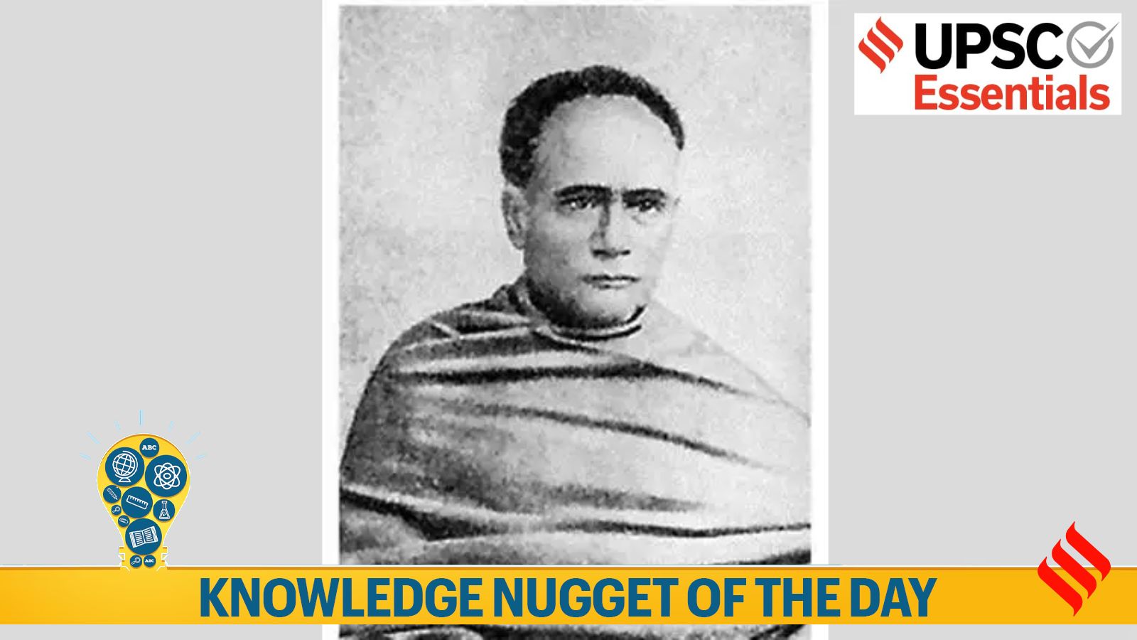 Knowledge Nugget | Remembering Ishwarchandra Vidyasagar on 205th birth ...