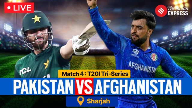 Pakistan vs Afghanistan LIVE Cricket Score, PAK vs AFG 4th T20I UAE Tri ...