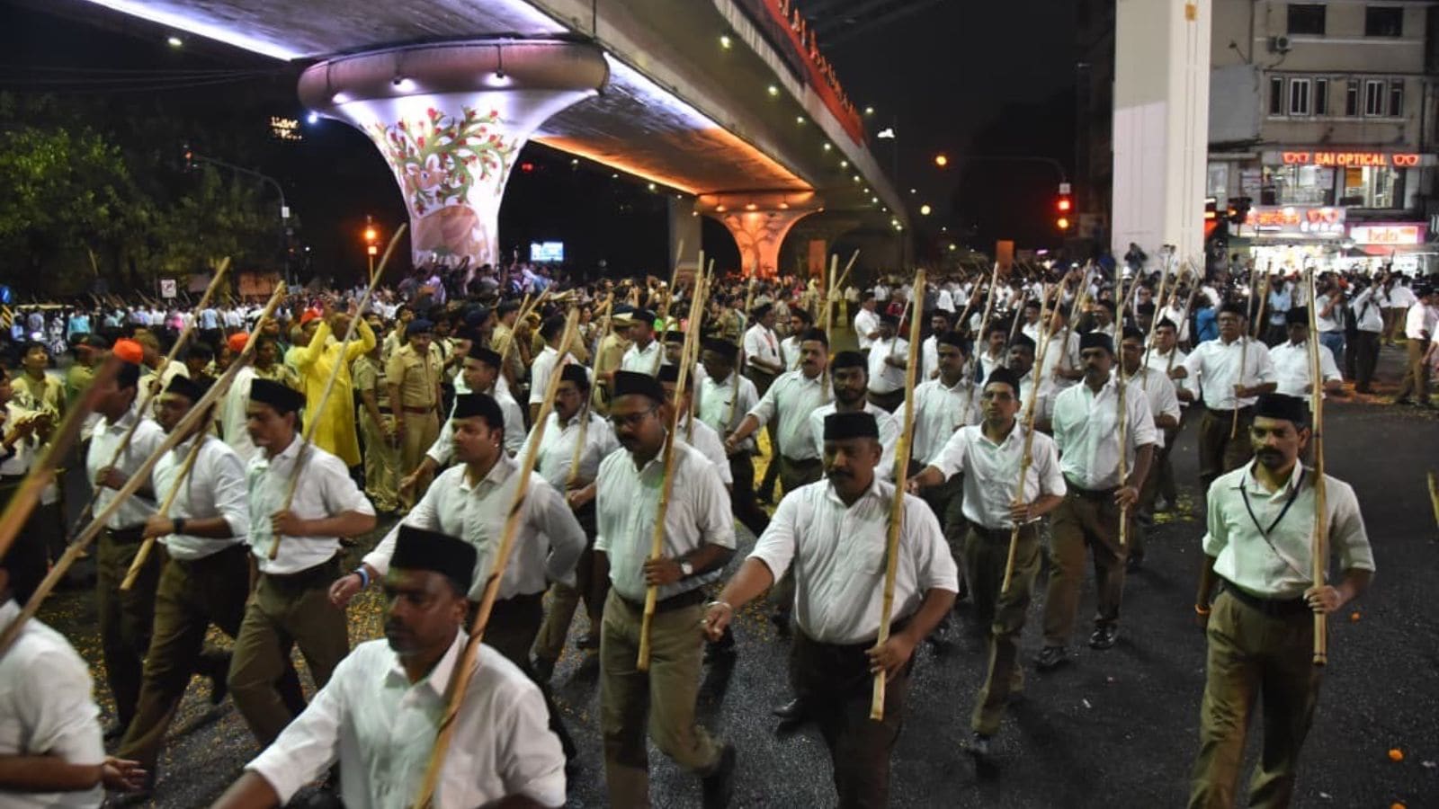 RSS holds three simultaneous marches in Nagpur as part of centenary ...
