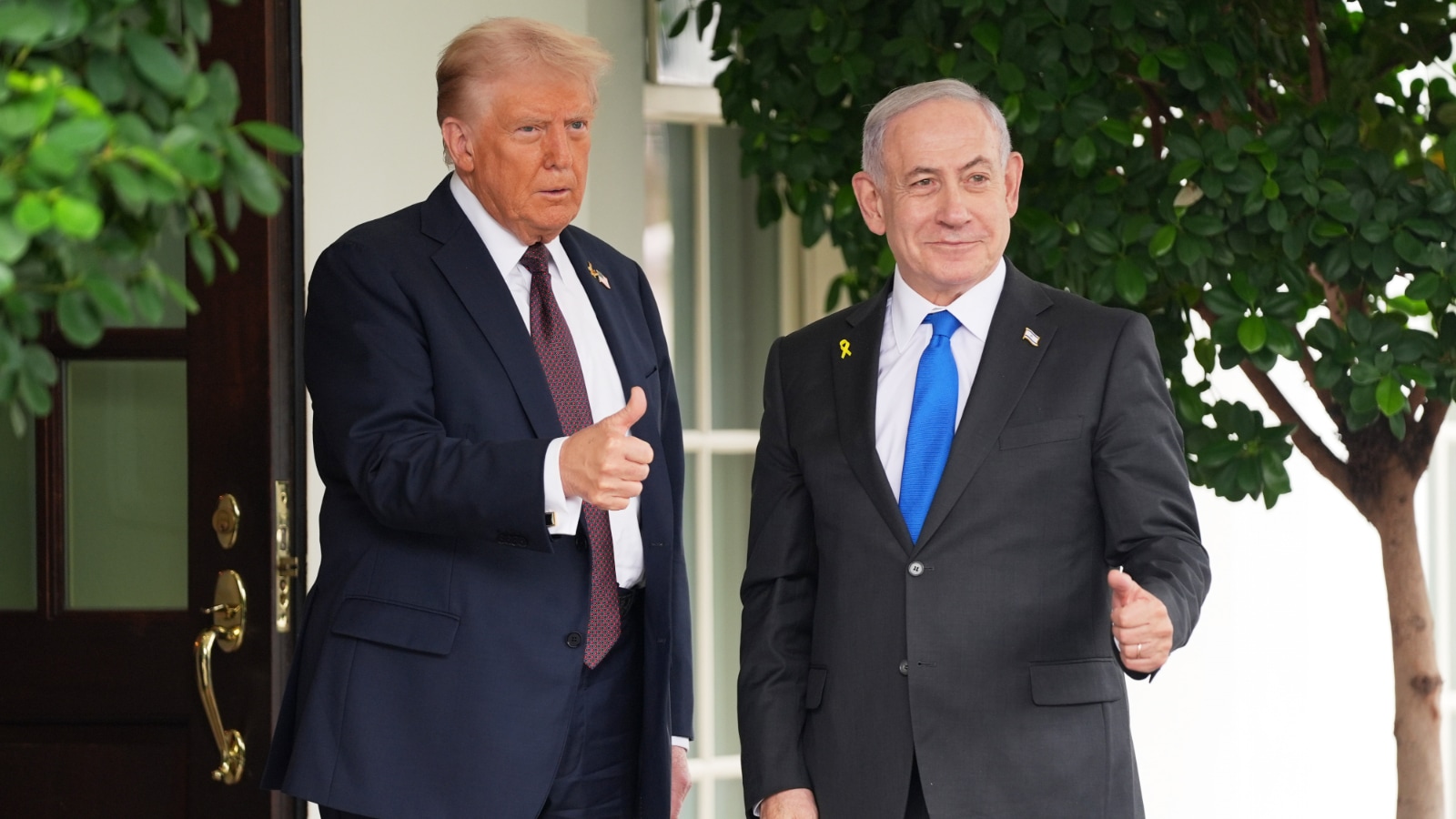 Donald Trump meets Benjamin Netanyahu at White House, says he is very ...