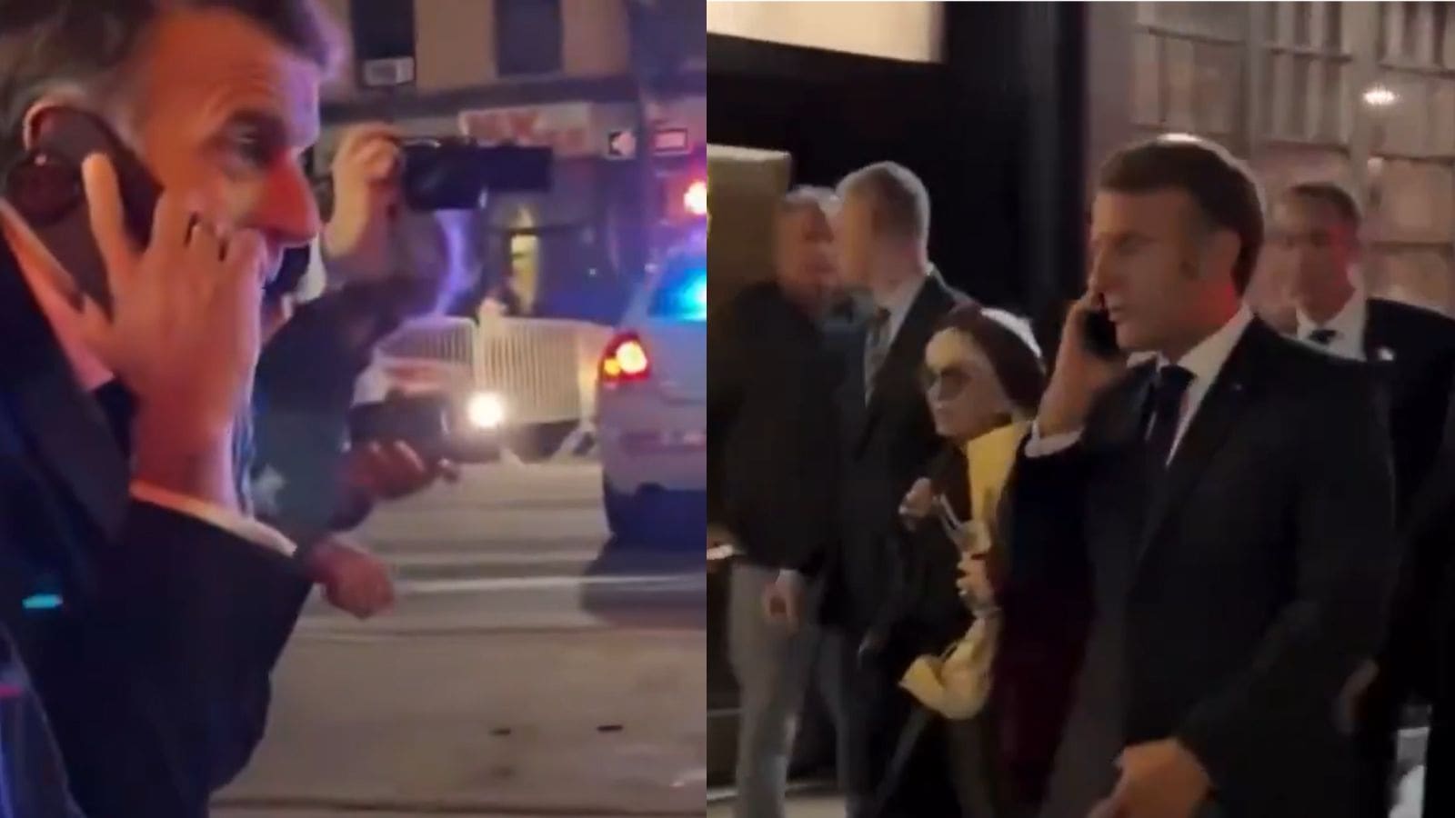Watch: Macron stopped by NYPD to make way for Trump’s convoy, he calls ...