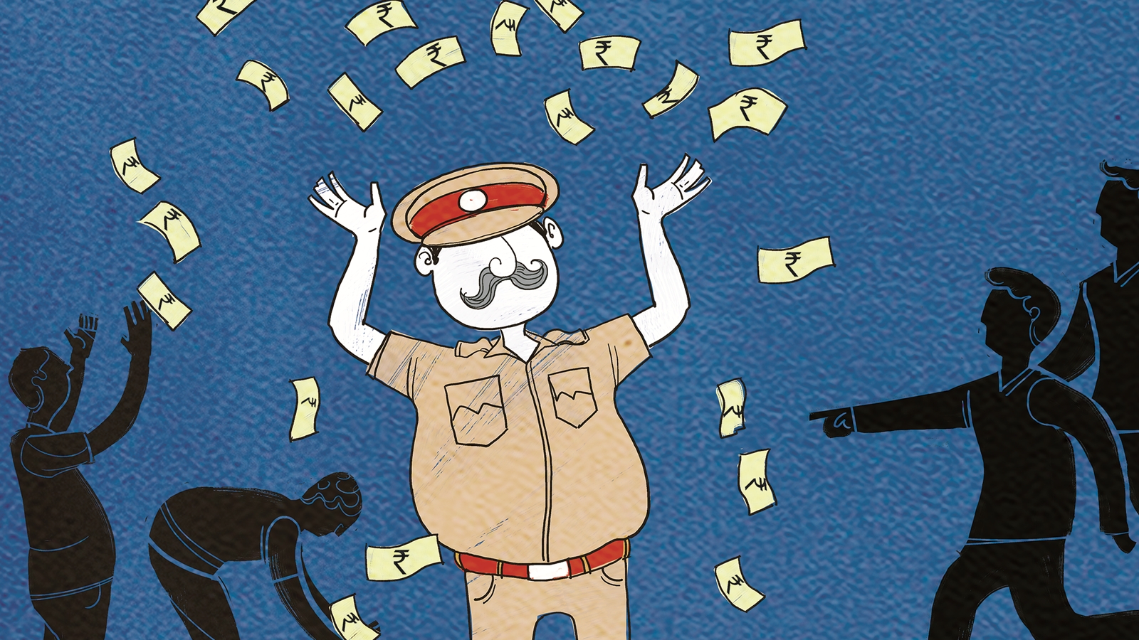 Caught accepting bribe on road, policeman throws money in air in Delhi ...
