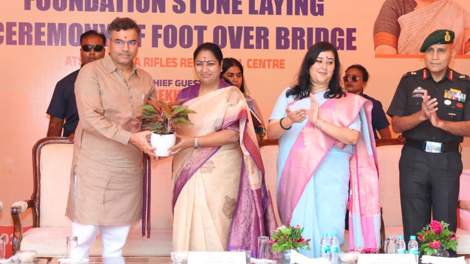 Delhi CM lays foundation for foot over bridge for soldiers: ‘Their ...