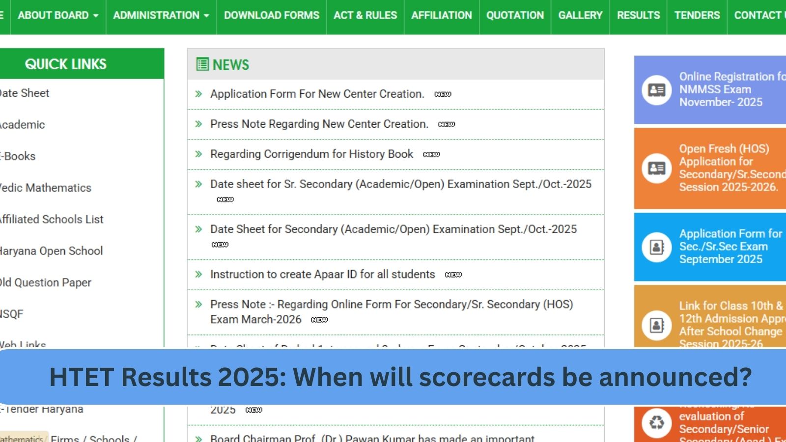 HTET Results 2025: ‘Results are ready, but…’ confirms senior BSEH official | Education News ...