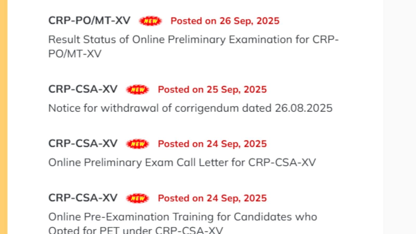 IBPS PO Prelims Result Released 2025 Live Updates: IBPS PO Category ...