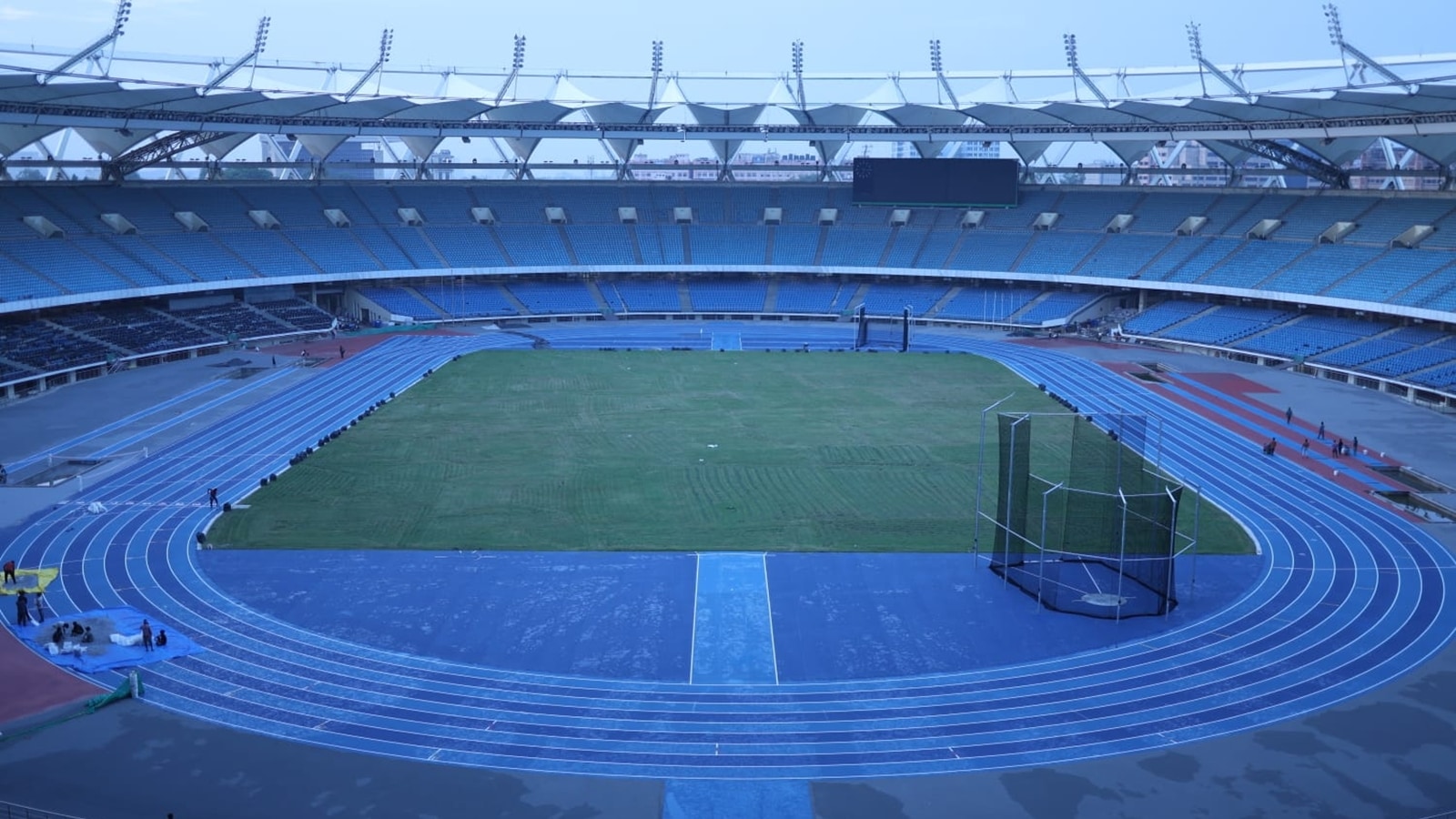 JLN Stadium’s newly laid Mondo track to aid visually challenged ...