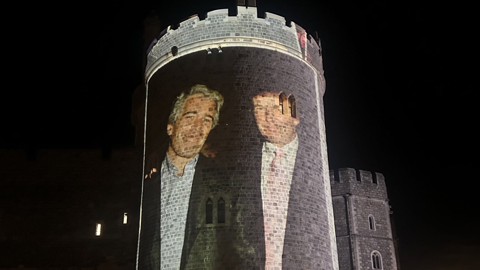 Trump, Epstein images beamed onto Britain’s Windsor Castle as US president visits UK | World ...
