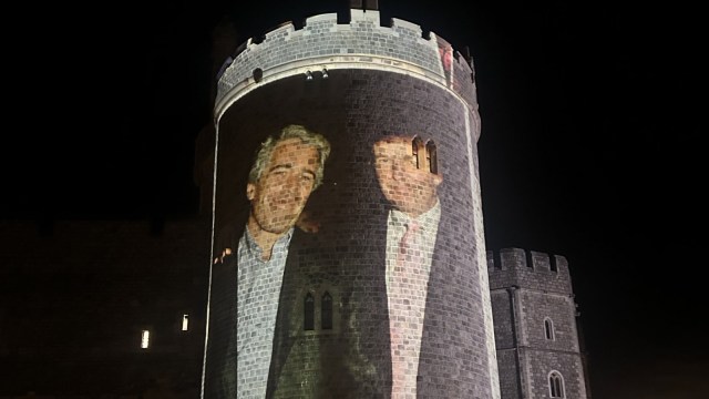 Trump, Epstein images beamed onto Britain’s Windsor Castle as US ...