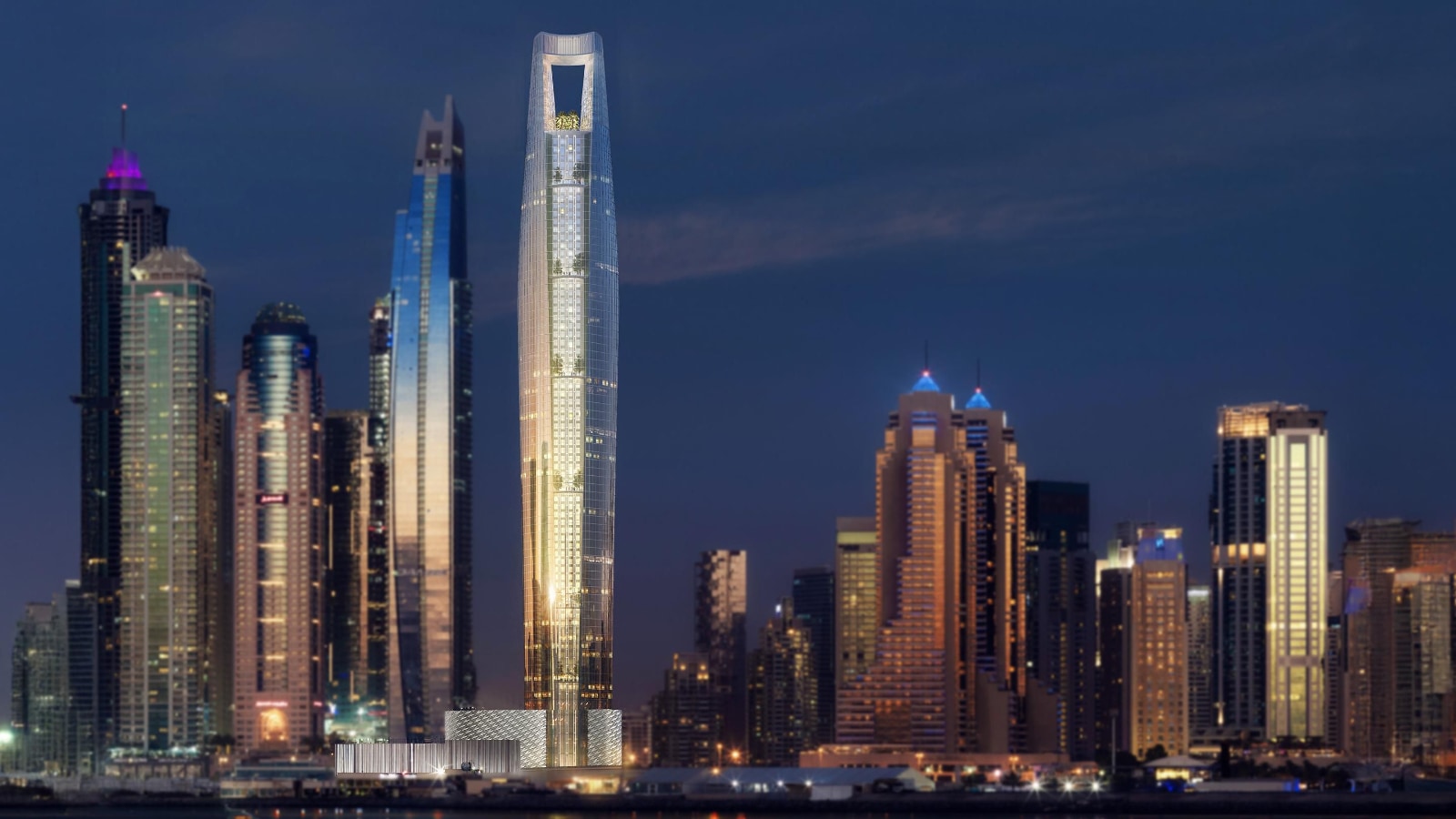 Ciel Dubai Marina, the world’s tallest hotel set to open in November ...