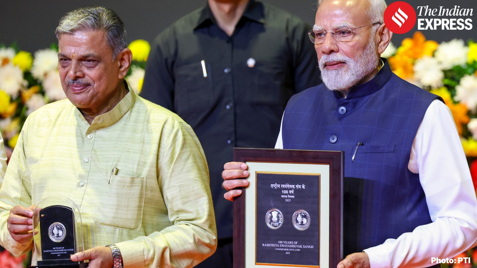 PM Modi marks RSS centenary with coin, stamp release
