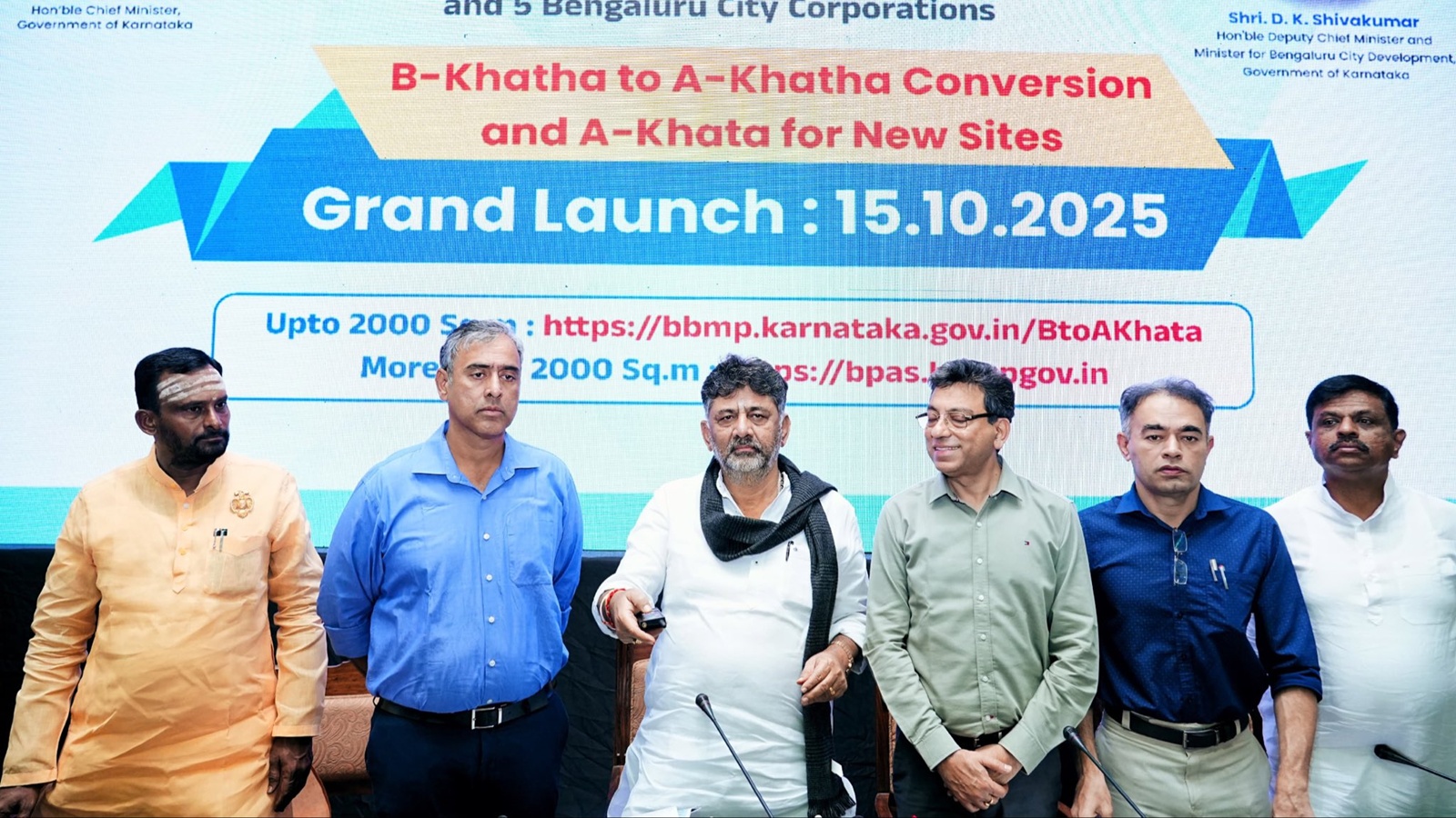 D K Shivakumar launches portal for Bengaluru property owners to convert ...