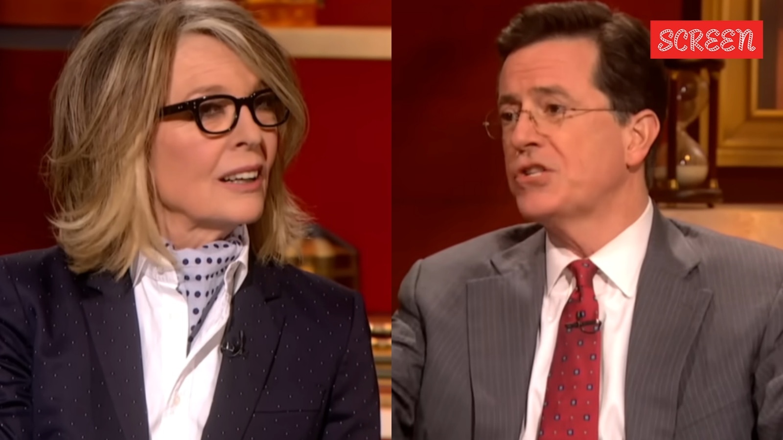 When Diane Keaton joked about suing Stephen Colbert for sexual assault ...