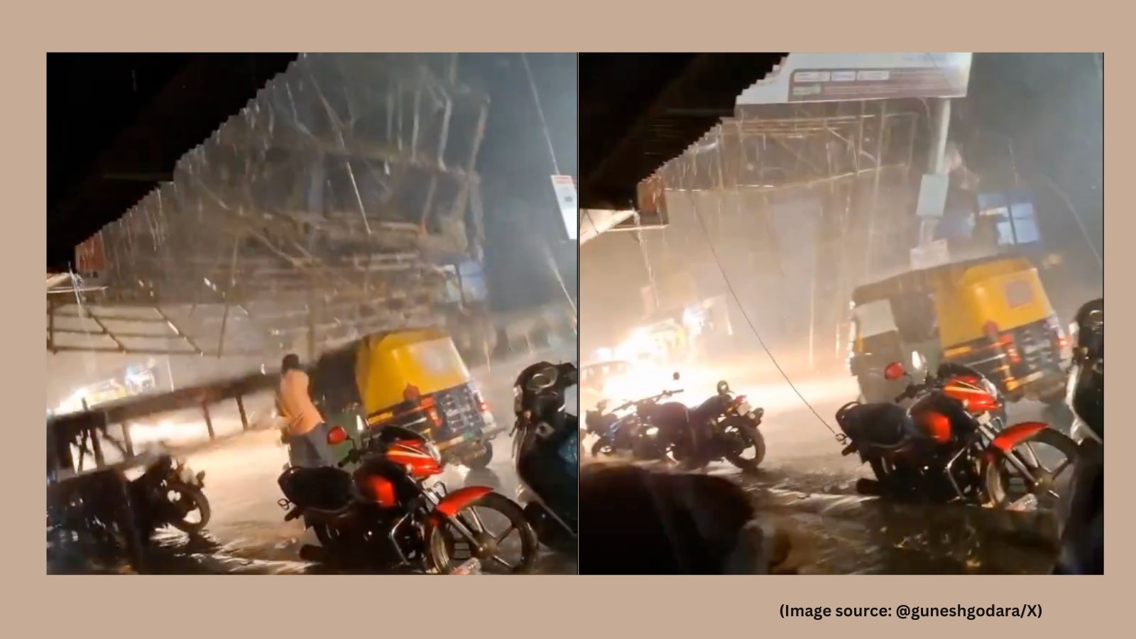 ‘Indians die like cockroaches’: Massive hoarding collapses on auto-rickshaw in Assam amid Durga ...