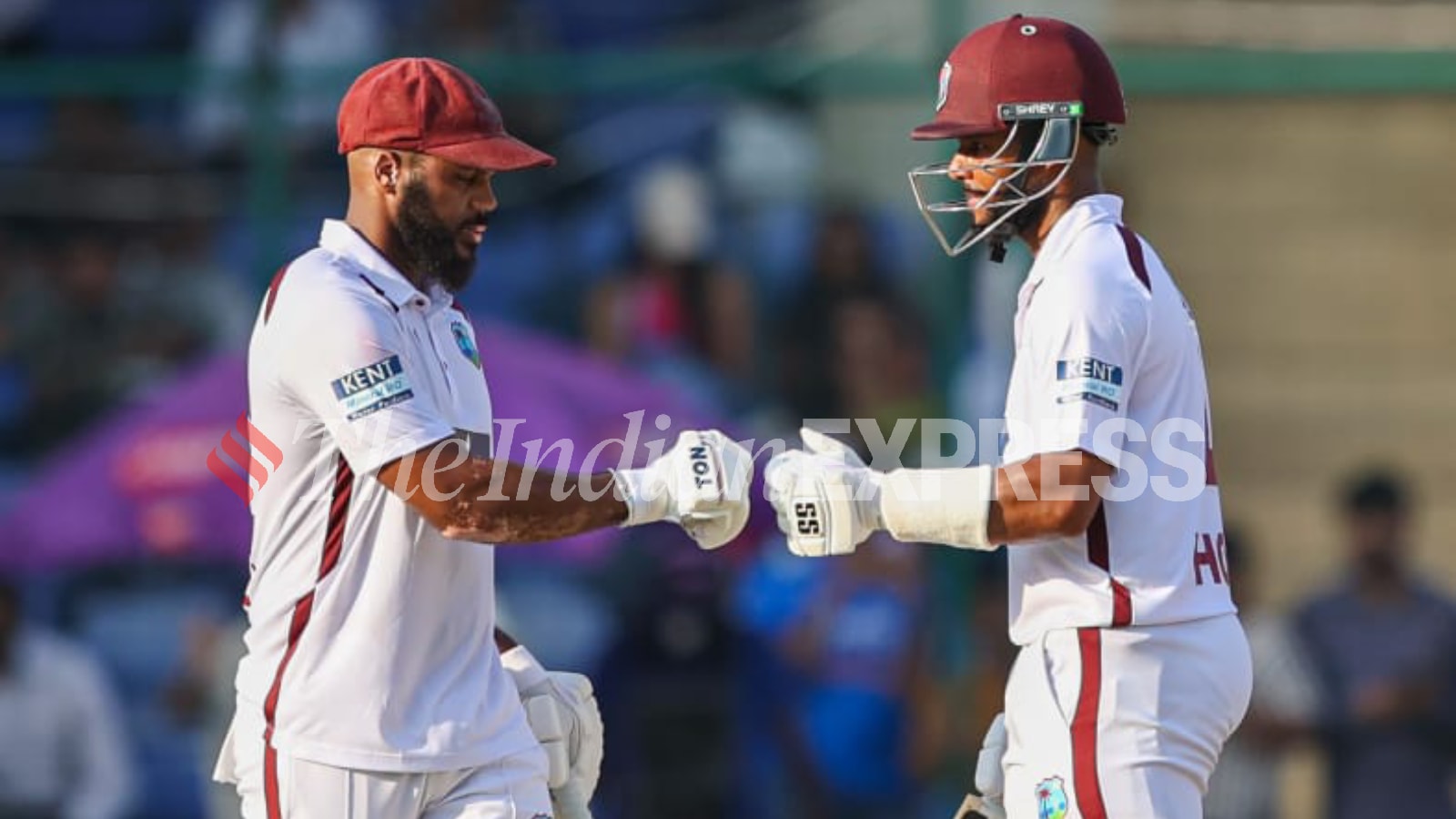 IND vs WI: John Campbell, Shai Hope fight on for West Indies after ...