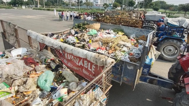Mohali chokes under garbage crisis: 15 to 20 trash trolleys parked ...
