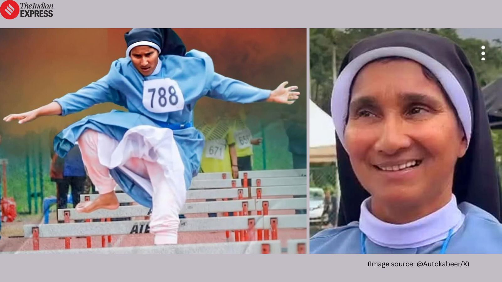 Kerala nun, 55, wins ‘State Masters’ race in hurdles wearing religious ...