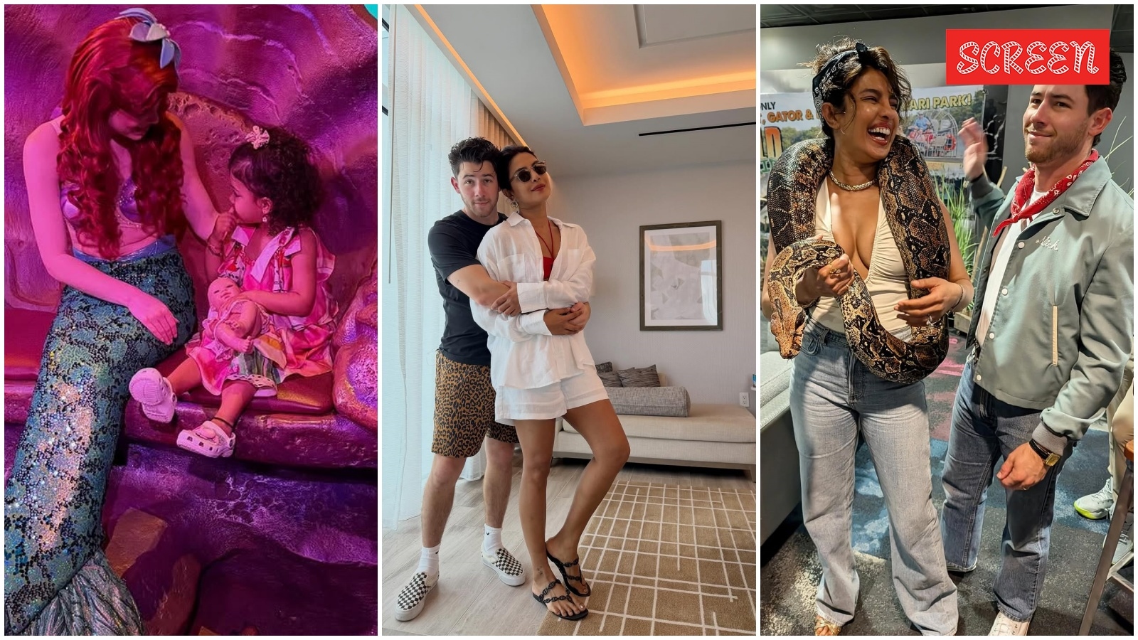 Priyanka Chopra poses with a giant snake wrapped around her neck; Nick Jonas says, ‘Loving the ...