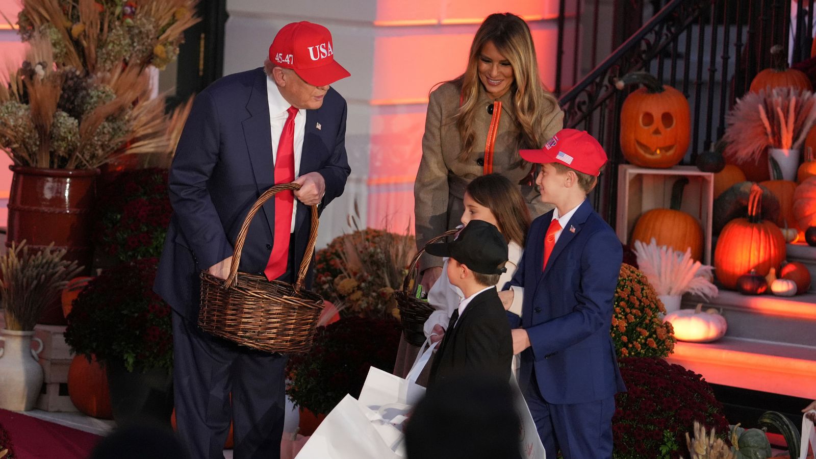 Trump hosts White House Halloween bash with superheroes and ...