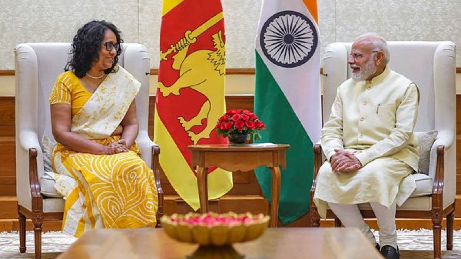 Sri Lankan Prime Minister Harini Amarasuriya meets PM Modi, visits ...