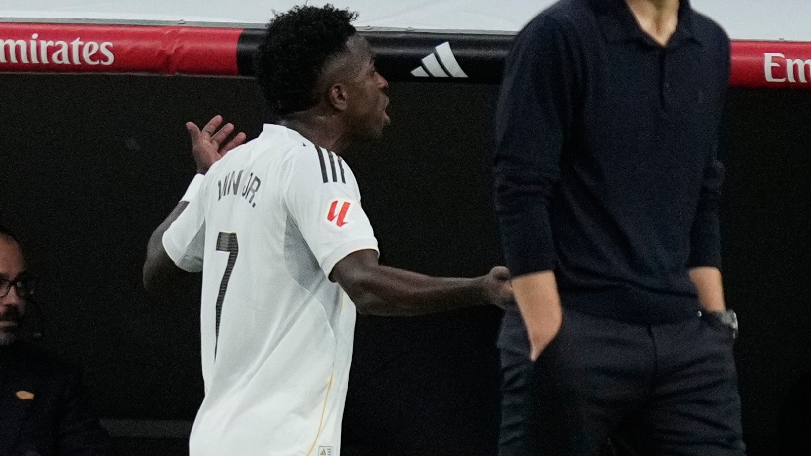 WATCH: Real Madrid’s Vinicius Jr fumes after getting subbed off vs ...