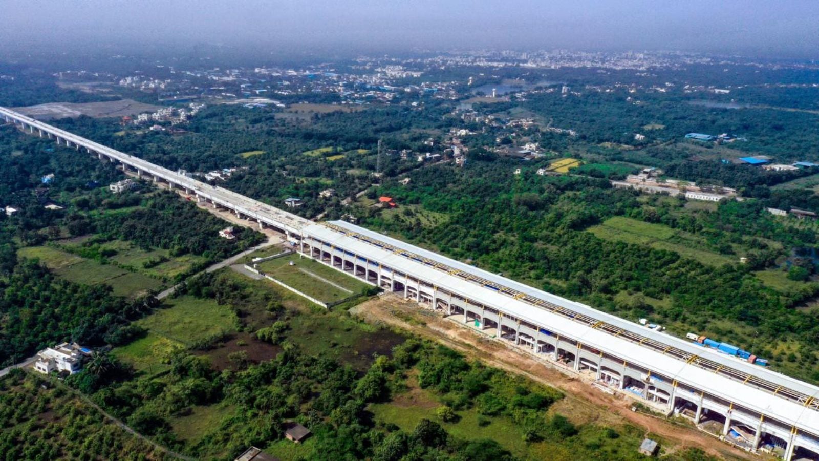 Mumbai-Ahmedabad bullet train project: Construction of Bilimora station ...