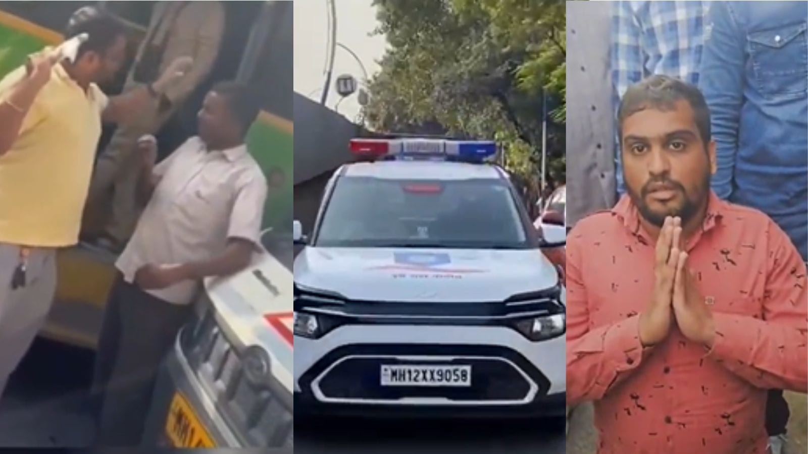 Watch: Pune police teach school bus driver a lesson after he attacks ...