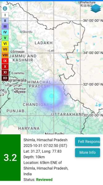 Mild tremors felt in Shimla after low-intensity earthquake; no damage ...