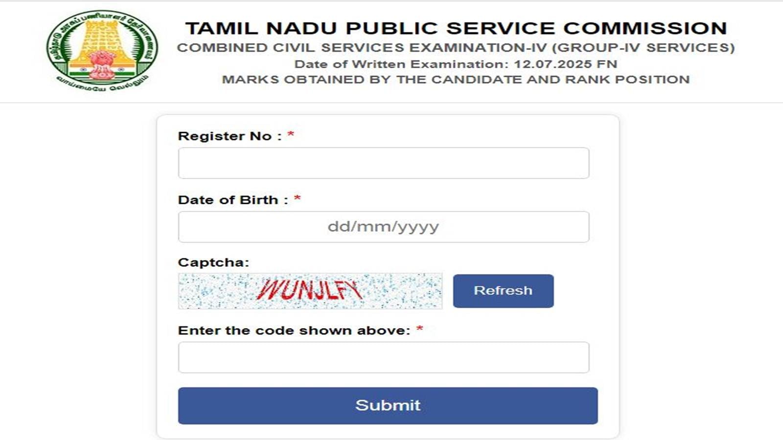 Tnpsc.gov.in, TNPSC Group 4 Result 2025 PDF Download Link OUT at ...