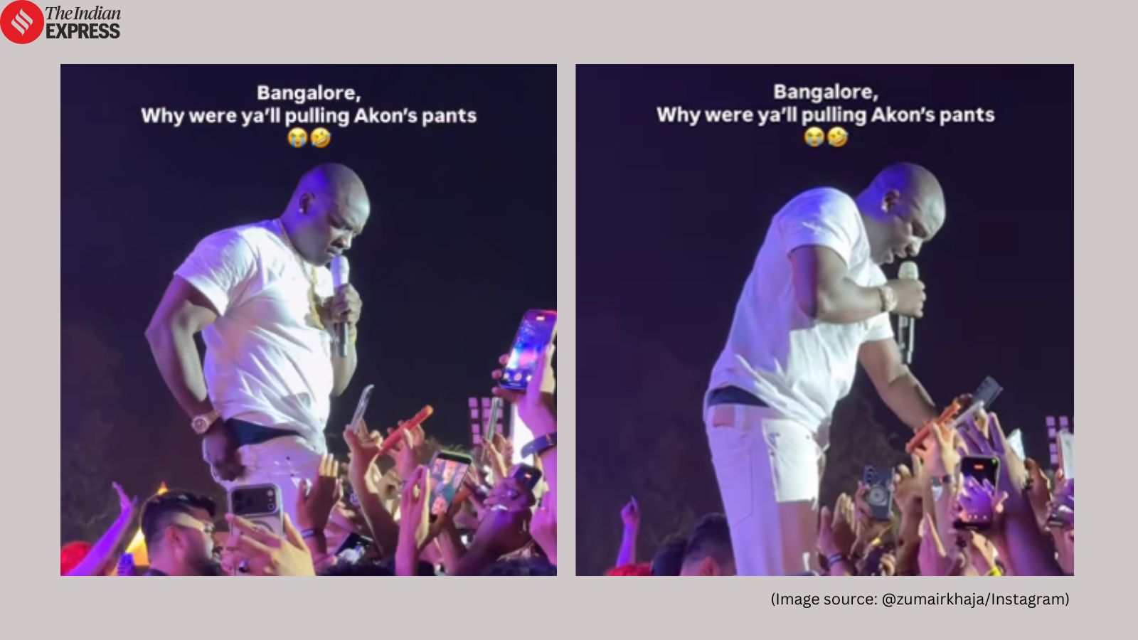 Akon ‘harassed’ on stage in Bengaluru, viral video shows fans pulling ...