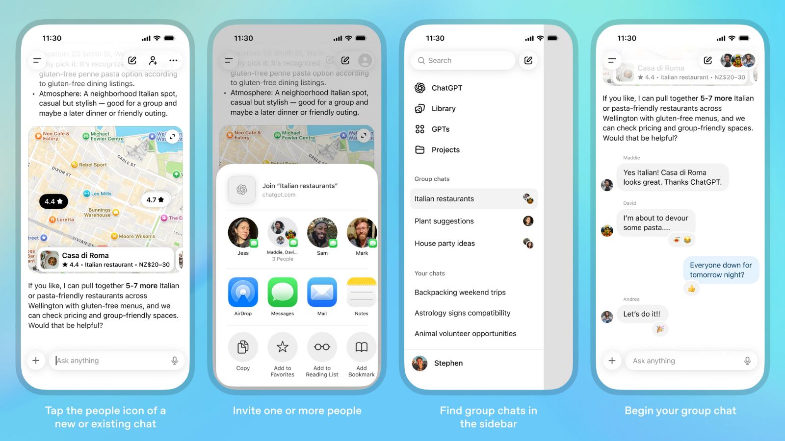 OpenAI introduces group chats in ChatGPT: Now brainstorm ideas and plan events with friends ...